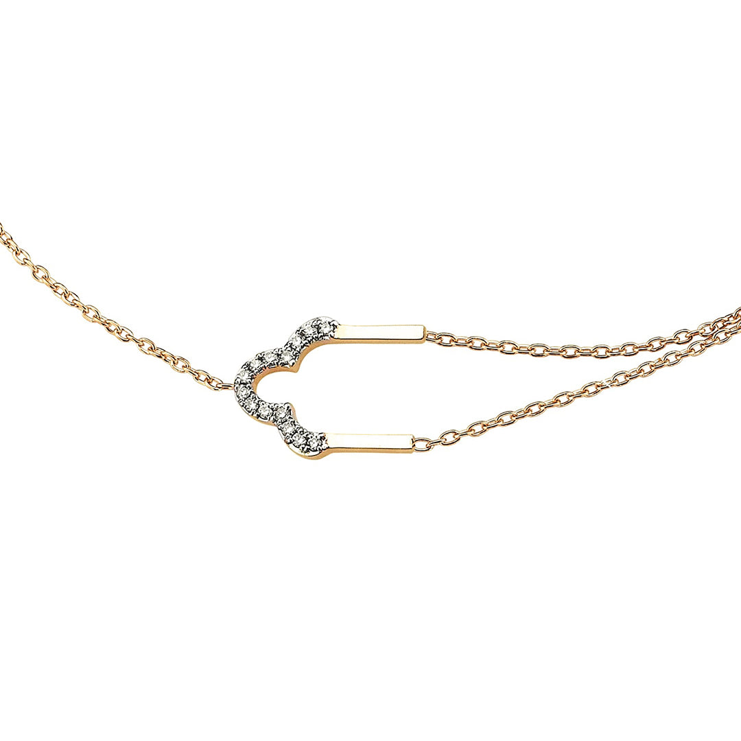 Round Trefoil Arch Bracelet in Yellow Gold – Her Story Jewelry